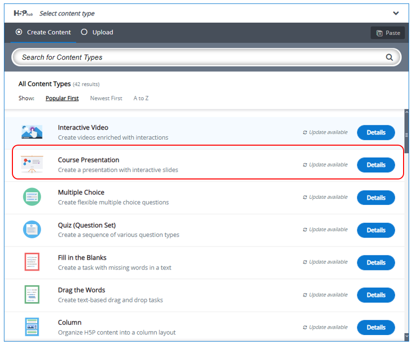 פעילות H5P – מצגת (Course Presentation) – מיזם PeTeL